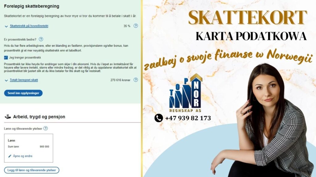 Skattekort (karta podatkowa) – zadbaj o swoje finanse w Norwegii ...